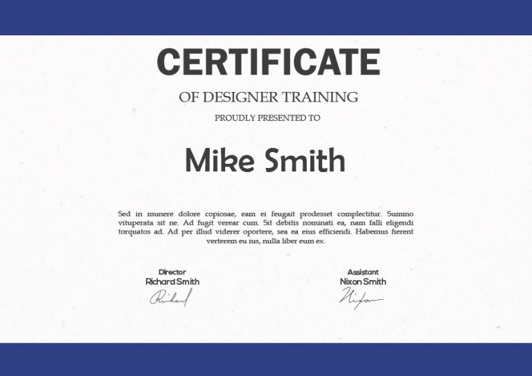 10+ Certificate design psd template free | Template Business PSD, Excel ...