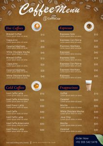 10+ Coffee Menu psd template free | Template Business PSD, Excel, Word, PDF
