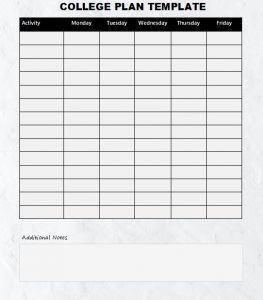 10+ 4 Year College Plan Template | Template Business PSD, Excel, Word, PDF