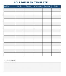 10+ 4 Year College Plan Template | Template Business PSD, Excel, Word, PDF