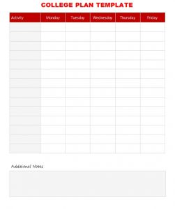 10+ 4 Year College Plan Template | Template Business PSD, Excel, Word, PDF