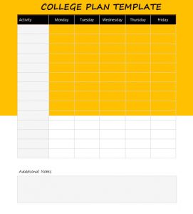 10+ 4 Year College Plan Template | Template Business PSD, Excel, Word, PDF