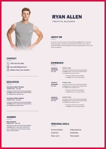 10+ 2 column resume template free psd | Template Business PSD, Excel ...