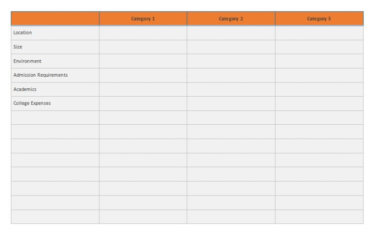 10+ comparison chart template | Template Business PSD, Excel, Word, PDF