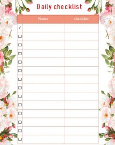 10+ Daily checklist template | Template Business PSD, Excel, Word, PDF