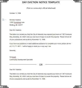 10+ 3 day eviction notice template | Template Business PSD, Excel, Word ...