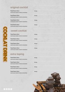 10+ Drinks menu template free psd | Template Business PSD, Excel, Word, PDF
