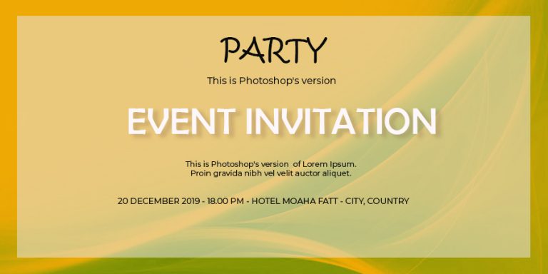10+ event invitation template free psd | Template Business PSD, Excel ...