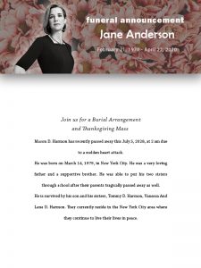 10+ funeral announcement example psd design | Template Business PSD ...