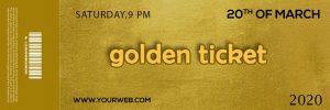 10+ Golden ticket example psd design | Template Business PSD, Excel ...