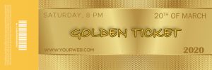 10+ Golden ticket example psd design | Template Business PSD, Excel ...