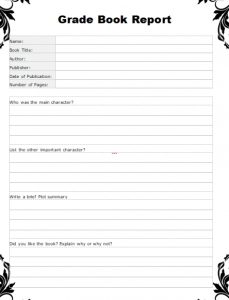5+ 3rd grade book report template | Template Business PSD, Excel, Word, PDF
