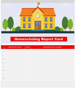 10+ homeschool report card template | Template Business PSD, Excel ...