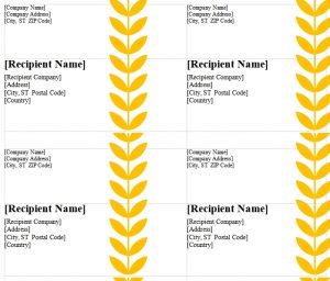 10+ 10 labels per sheet template | Template Business PSD, Excel, Word, PDF