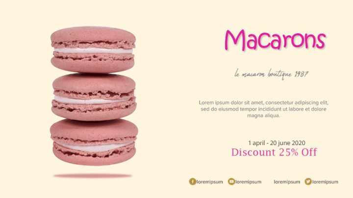 10+ Macaron template free psd | Template Business PSD, Excel, Word, PDF