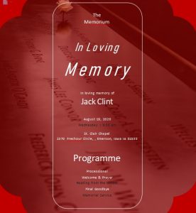 10+ Memorial program template | Template Business PSD, Excel, Word, PDF