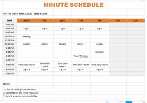 10+ 15 minute schedule template | Template Business PSD, Excel, Word, PDF