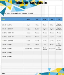 10+ 15 minute schedule template | Template Business PSD, Excel, Word, PDF