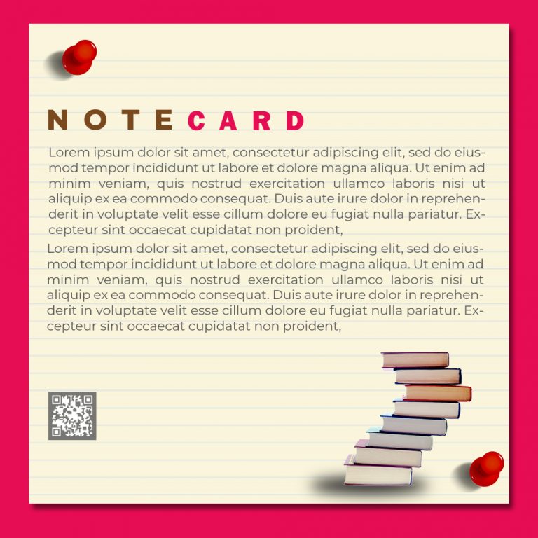 10+ 5×7 Note Card example psd design | Template Business PSD, Excel ...