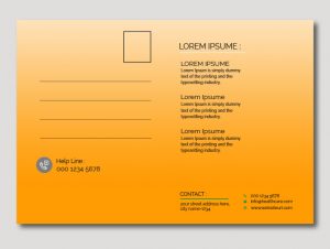 5+ 5×7 Postcard Mailing template free psd | Template Business PSD ...