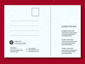 5+ 5×7 Postcard Mailing template free psd | Template Business PSD ...