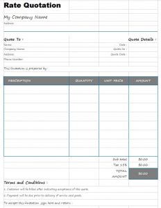 10+ Quotation Template | Template Business PSD, Excel, Word, PDF