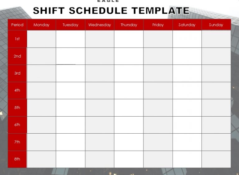 10+ 12 hour shift schedule template excel | Template Business PSD ...