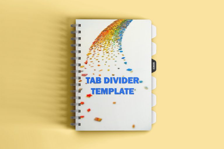 10+ 5-Tab Divider psd template free | Template Business PSD, Excel, Word, PDF