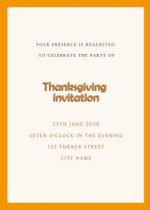 10+ Thanksgiving invitation free psd template | Template Business PSD ...