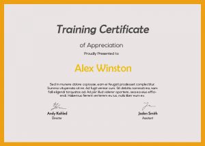 10+ Training certificate psd template free | Template Business PSD ...