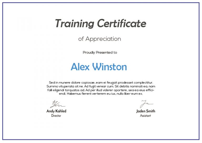 10+ Training certificate psd template free | Template Business PSD ...