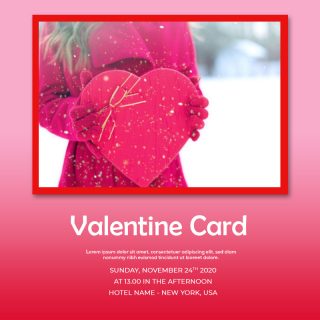 10+ valentine card psd template free | Template Business PSD, Excel ...