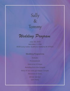 10+ Wedding program free psd template | Template Business PSD, Excel ...