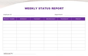 10+weekly report template | Template Business PSD, Excel, Word, PDF