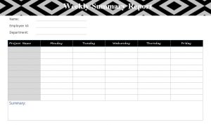 10+weekly report template | Template Business PSD, Excel, Word, PDF