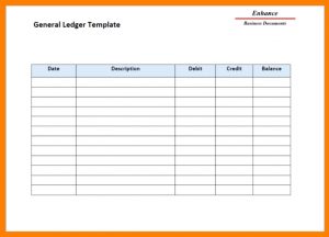 4+ General Ledger Template | Template Business PSD, Excel, Word, PDF