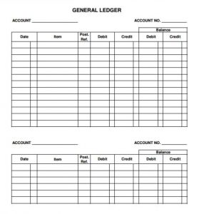 4+ General Ledger Template | Template Business PSD, Excel, Word, PDF