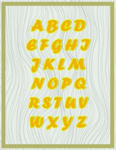 10+ Alphabet Letters psd template free | Template Business PSD, Excel ...