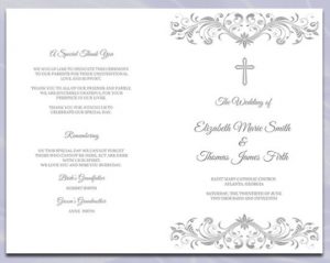 5+ Wedding Program Template | Template Business PSD, Excel, Word, PDF