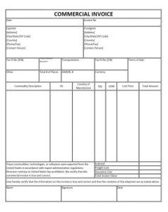 5+ Commercial Invoice Template Sample | Template Business PSD, Excel ...