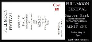 5+ Event Ticket Template Sample | Template Business PSD, Excel, Word, PDF