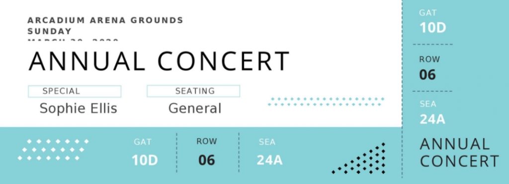 5+ Event Ticket Template Sample | Template Business PSD, Excel, Word, PDF