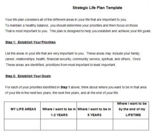 4+ Life Plan Template | Template Business PSD, Excel, Word, PDF