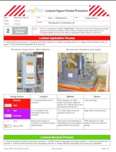 4+ Lock Out Tag Out Procedures Template | Template Business PSD, Excel ...