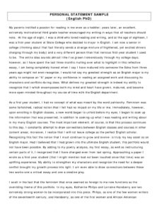 5+ Personal Statement Template Samples | Template Business PSD, Excel ...