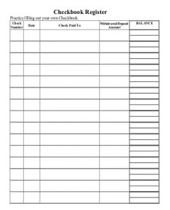 5+ printable checkbook register | Template Business PSD, Excel, Word, PDF