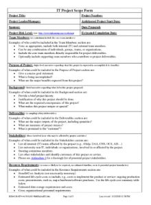 4+ Project Scope Templates | Template Business PSD, Excel, Word, PDF