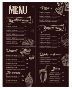 5+ Restaurant Menu Sample Templates | Template Business PSD, Excel ...