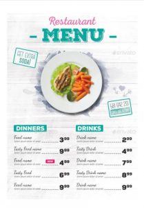 5+ Restaurant Menu Sample Templates | Template Business PSD, Excel ...