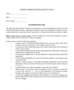 4+ Safety Plan Template Sample | Template Business PSD, Excel, Word, PDF